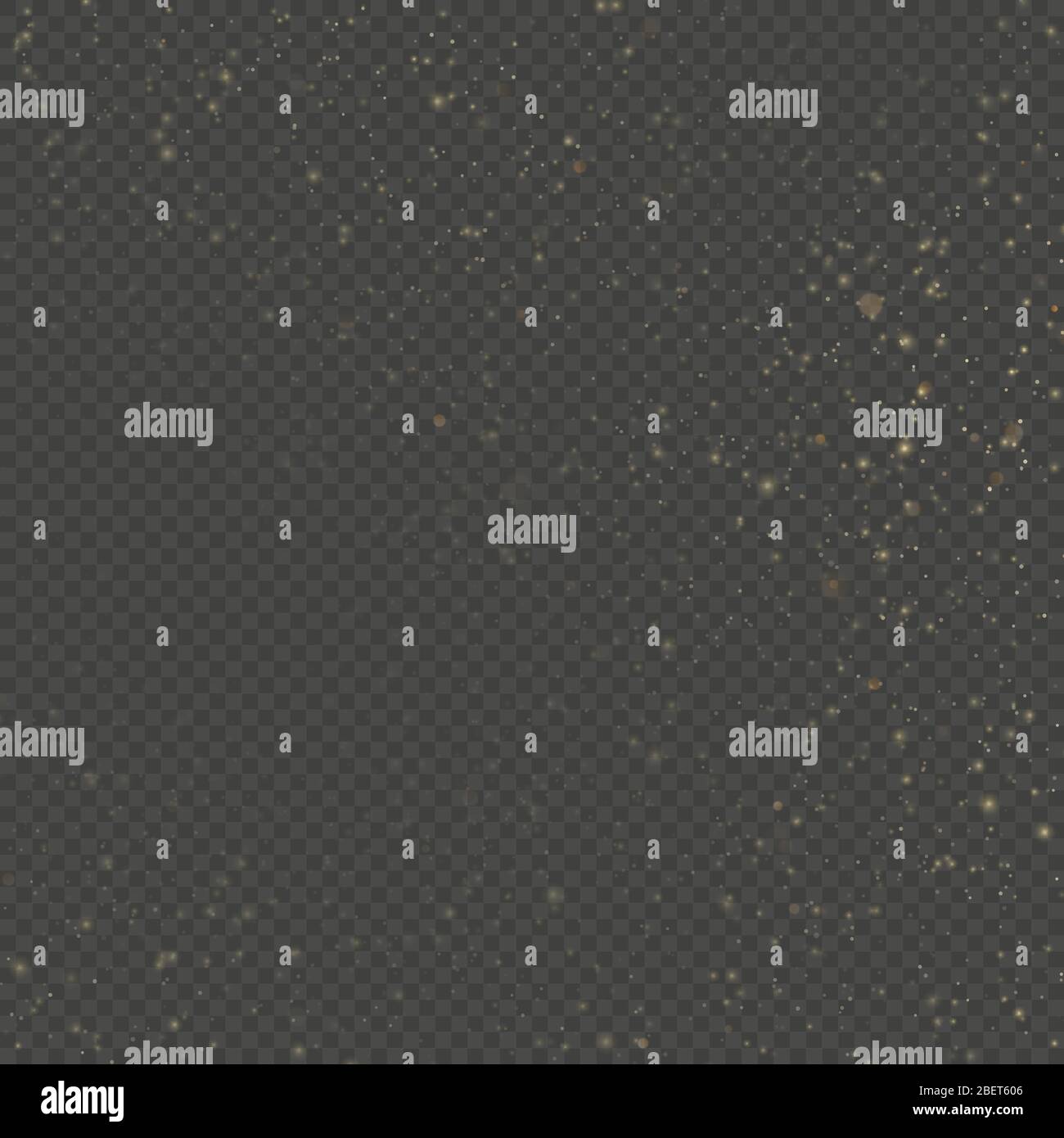 Glitter particles overlay effect. Gold glittering star dust sparkling ...