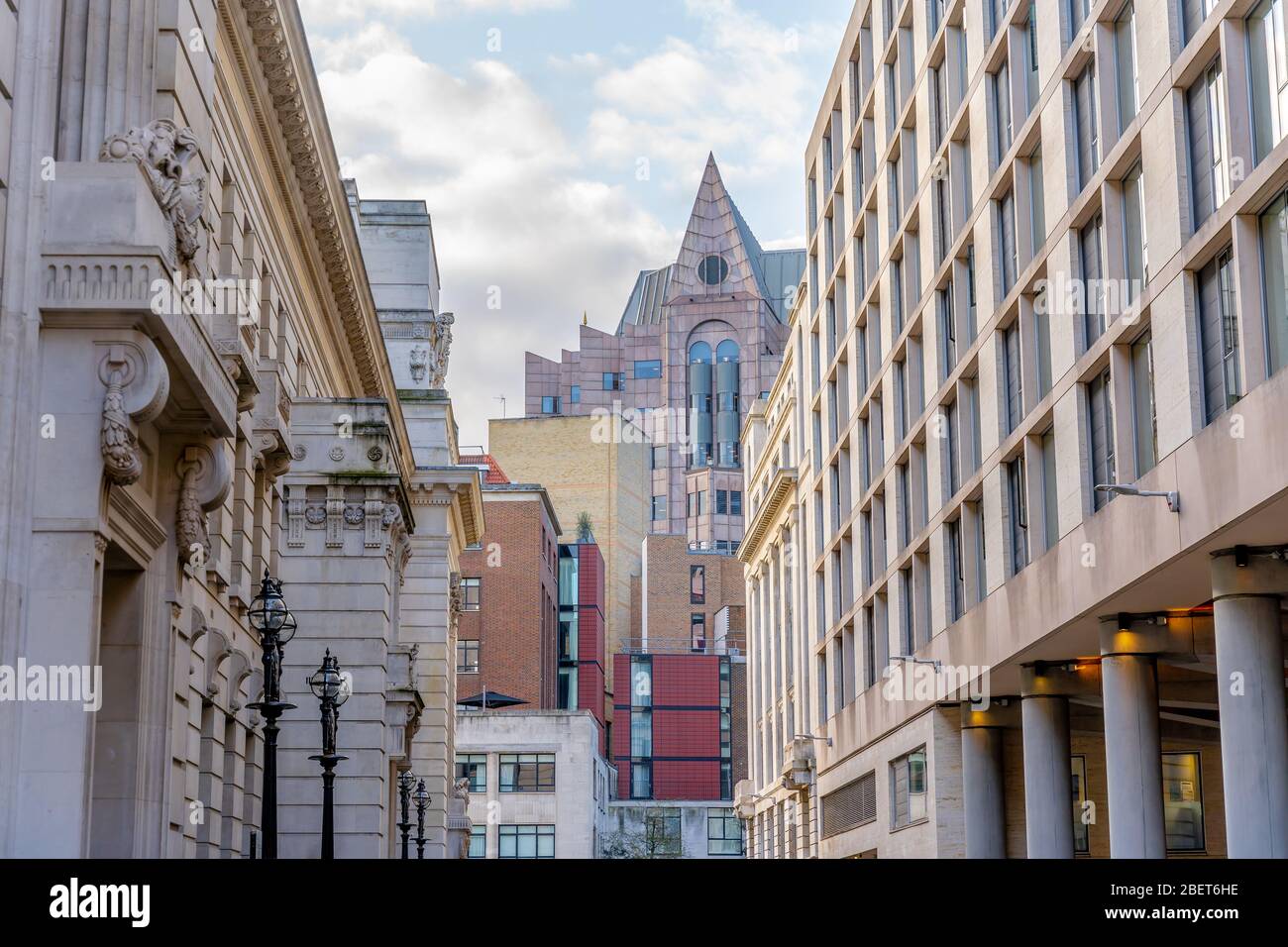 London office building skyscraper, Street view Stock Photo - Alamy