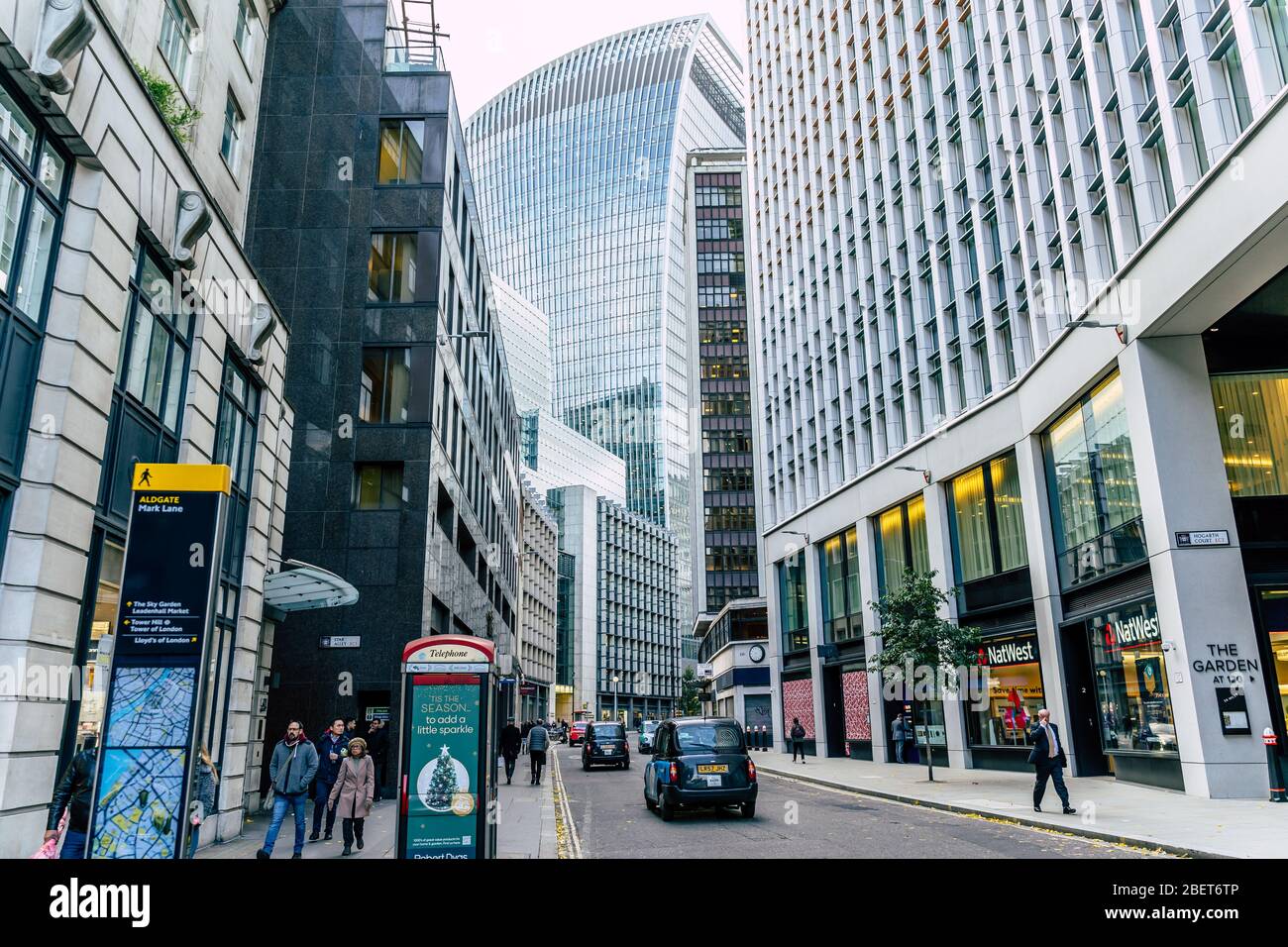 London Financial District ,UK.View of London's financial district ...