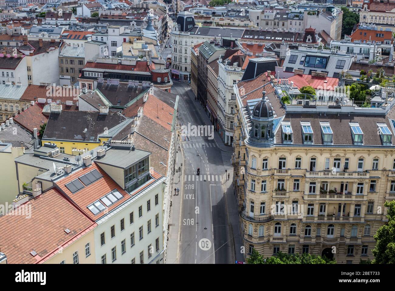 Aerial View of Traditional Old Buildings in Vienna, Austria Stock Photo ...