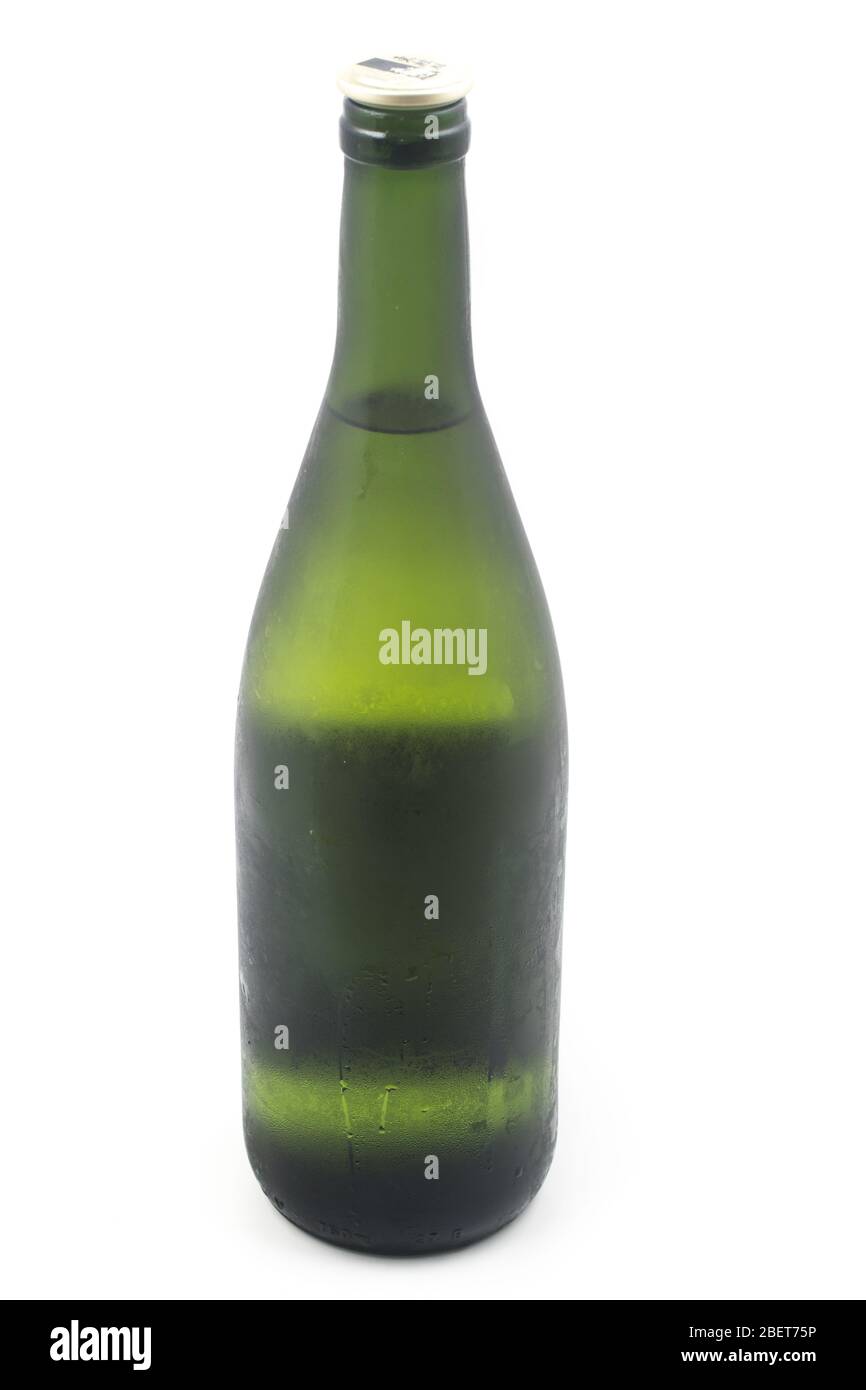 Cold Sake Bottle isolated on white background Stock Photo - Alamy