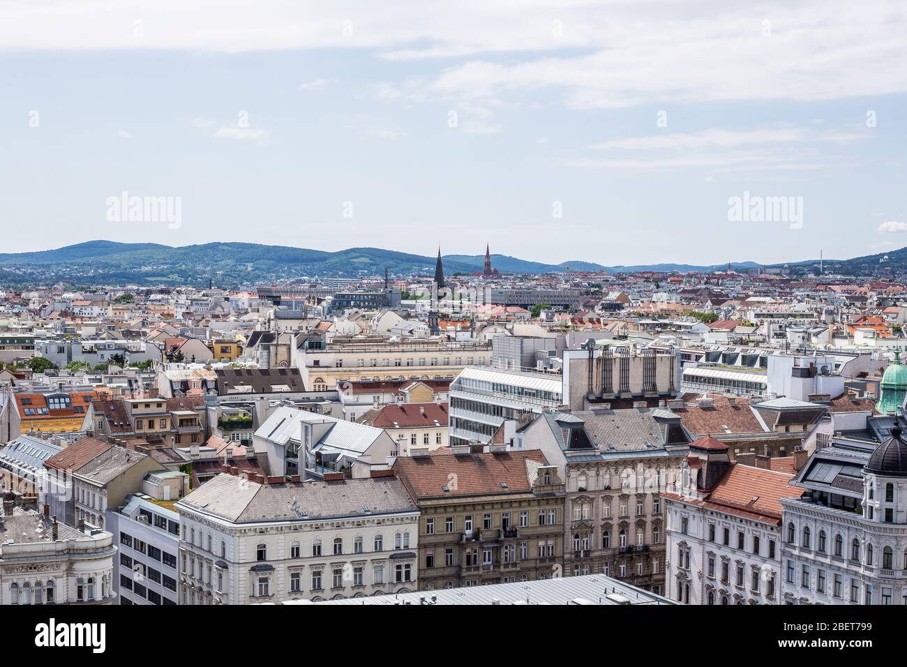 Aerial view above city vienna hi-res stock photography and images - Alamy