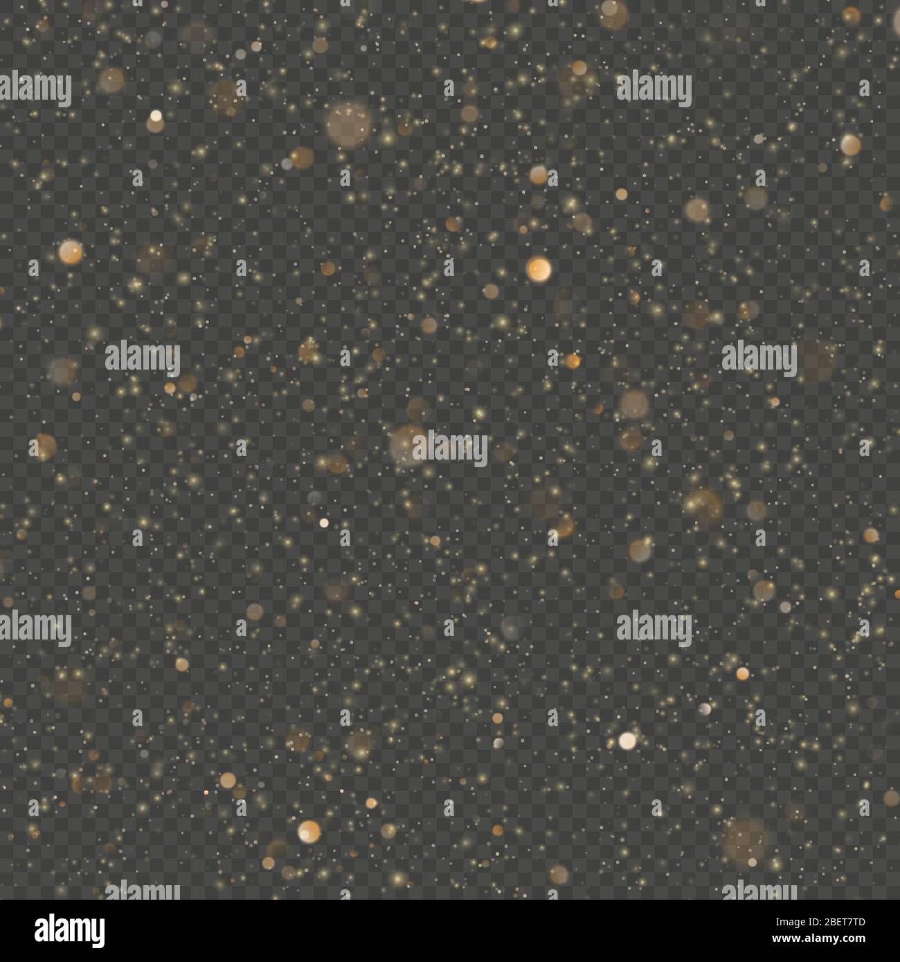 Glitter particles overlay effect. Gold glittering star dust sparkling ...