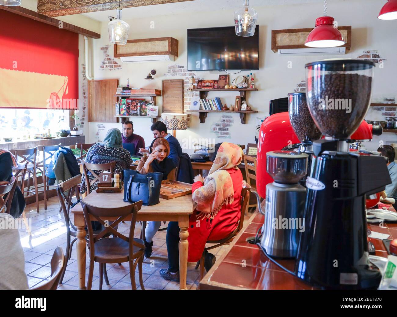 Cafe coffee day restaurant interior hi-res stock photography and images ...
