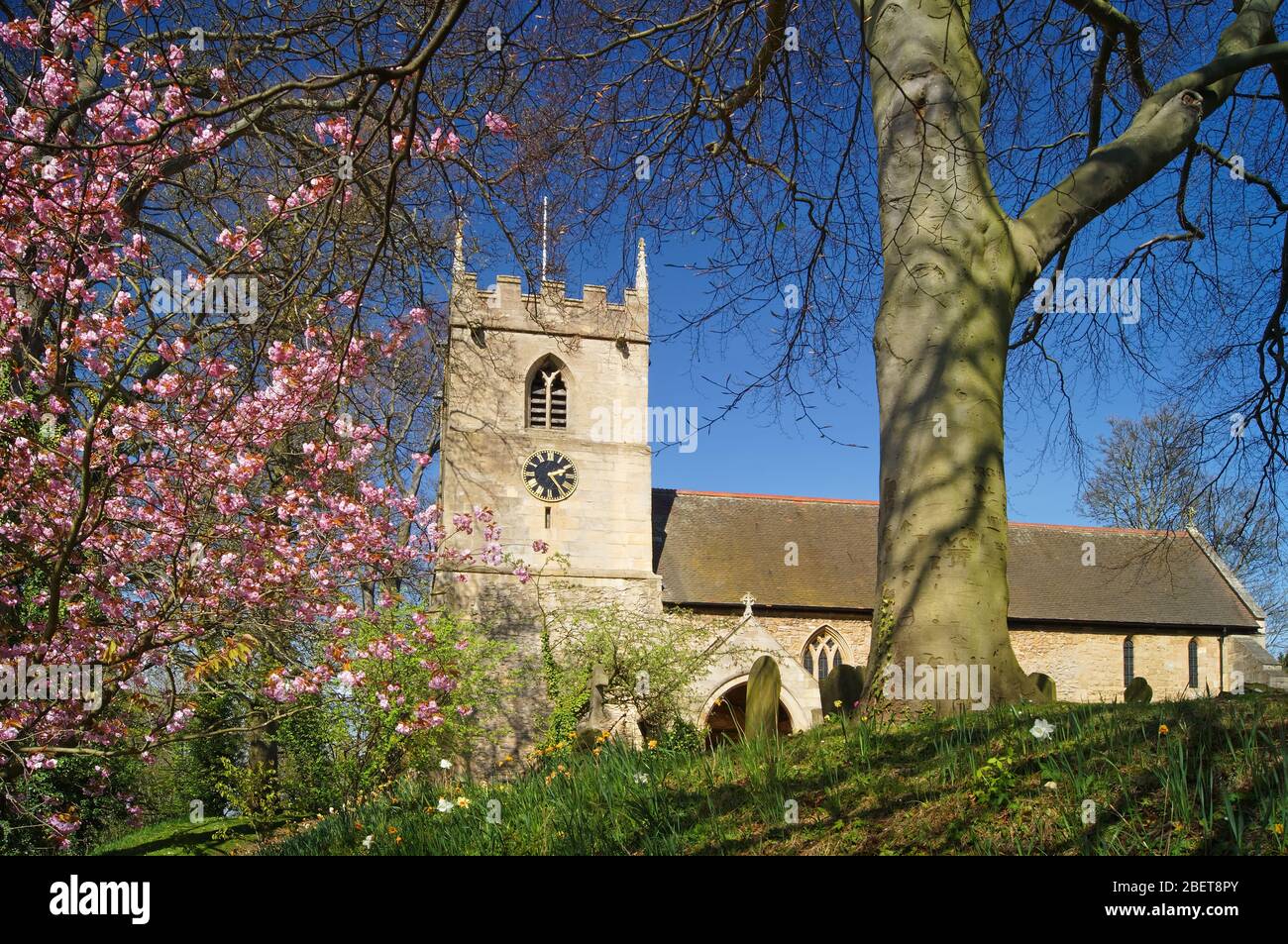 UK,South Yorkshire,Doncaster,Hooton Pagnell,All Saints Church Stock ...