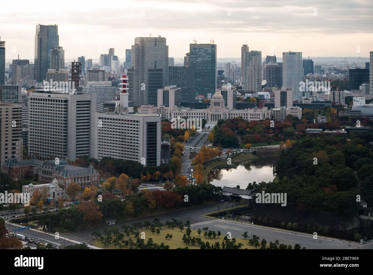 Tokyo City Cityscape Skyline Layout High Density 2 Chome-4-1 Marunouchi ...