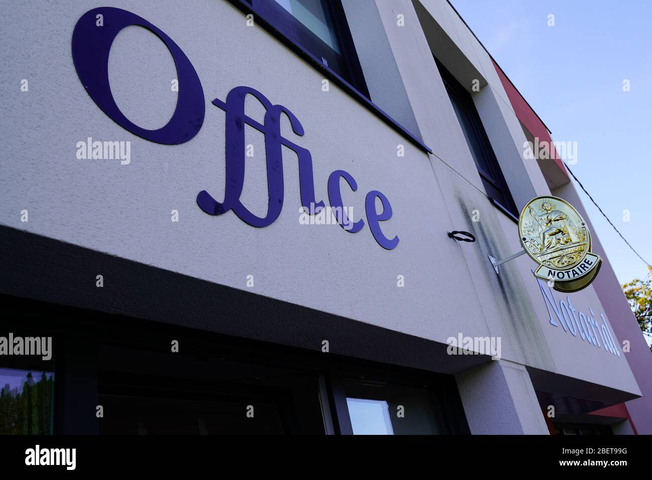 Notaire sign in France Republic official logo of notaries office Stock ...