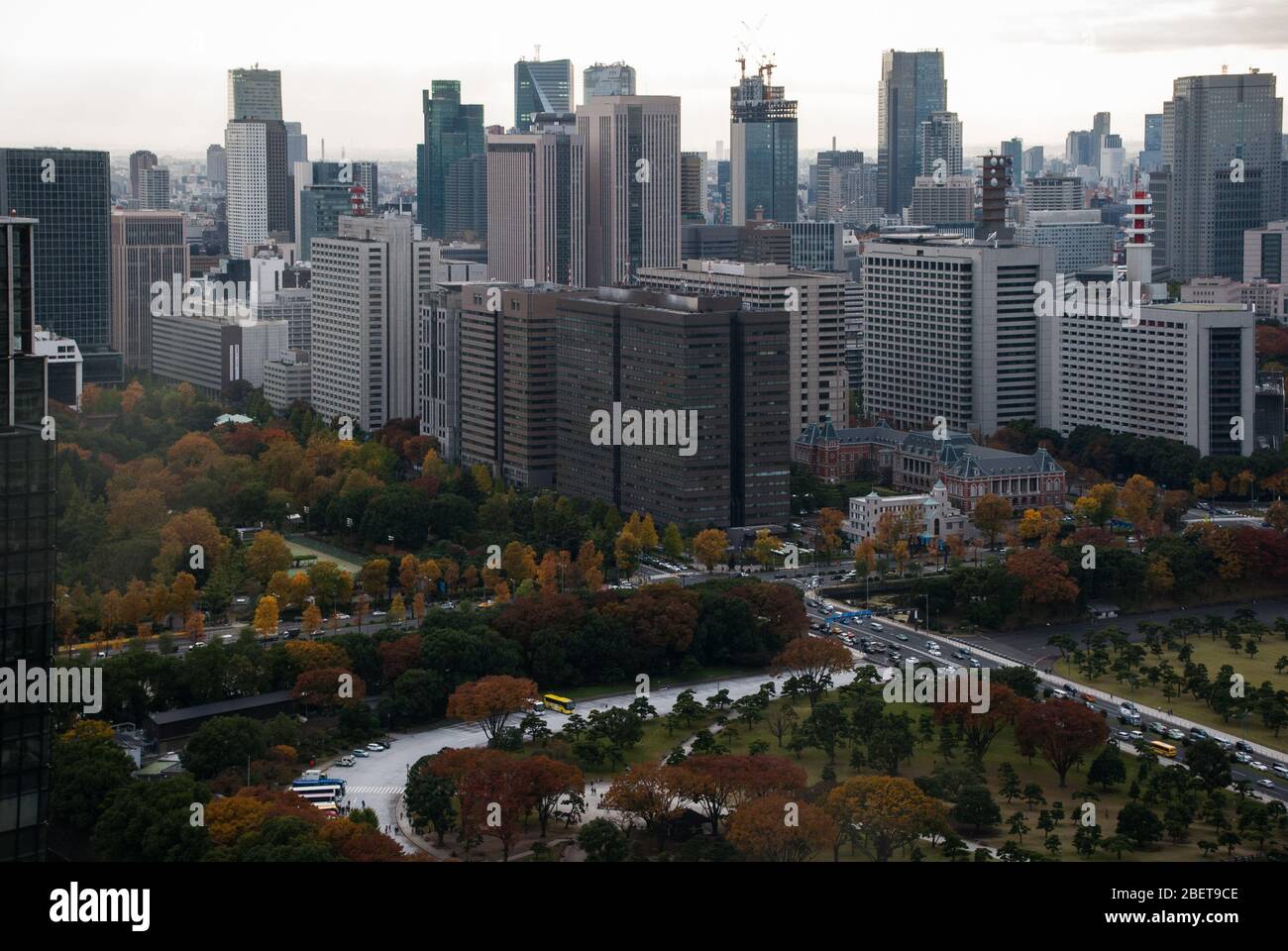 Tokyo City Cityscape Skyline Layout High Density 2 Chome-4-1 Marunouchi ...