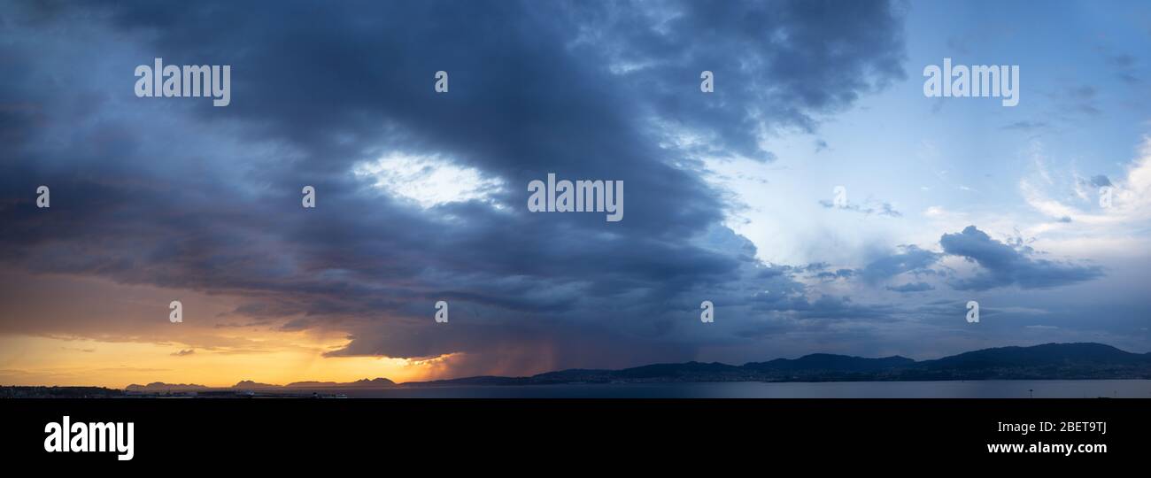 A sky full of clouds on high definition. You can see the position of ...