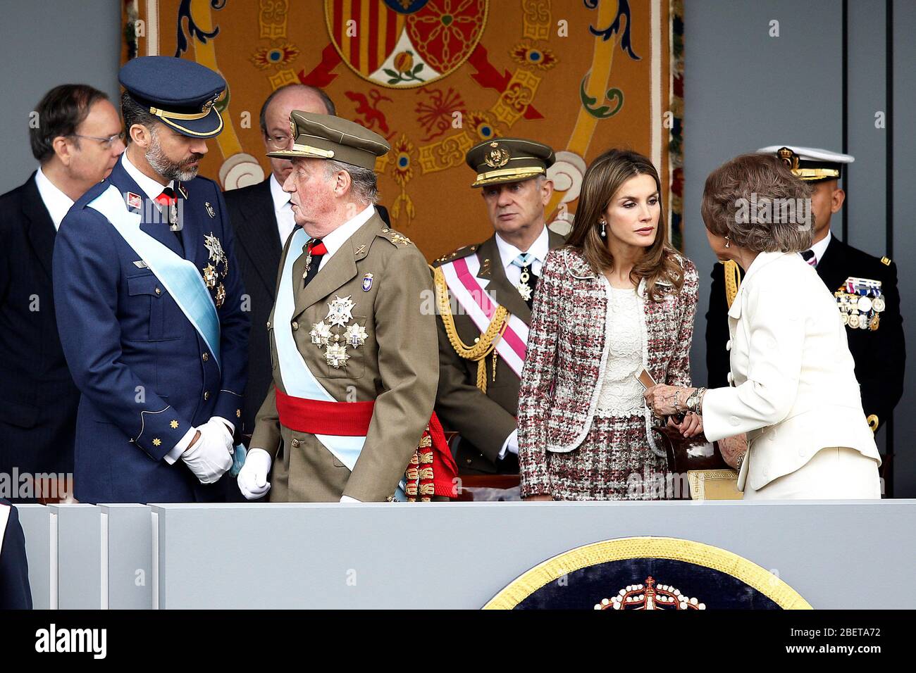 Prince Fellipe of Spain, Juan Carlos I King of Spain, Princess Letizia ...