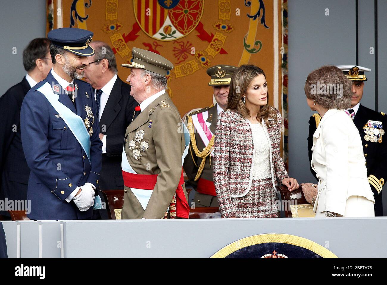 Prince Fellipe of Spain, Juan Carlos I King of Spain, Princess Letizia ...