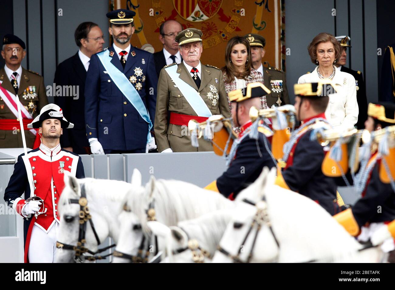Prince Fellipe of Spain, Juan Carlos I King of Spain, Princess Letizia ...