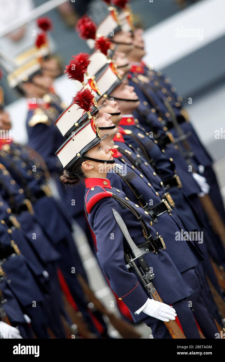 Members of the Royal Guard during the National Day Military Parad ...