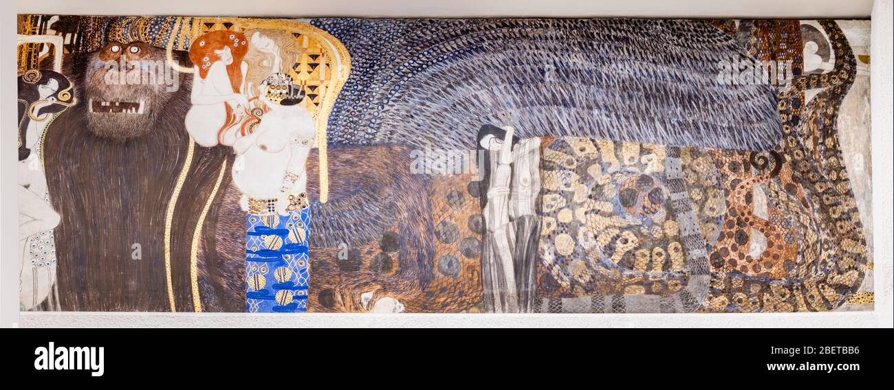 Gustav klimt beethoven frieze hi-res stock photography and images - Alamy
