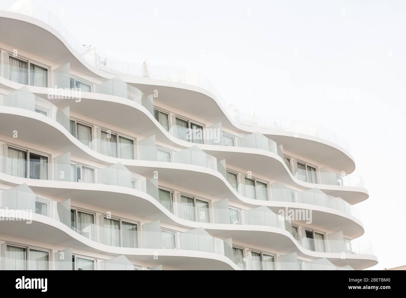 Modern Wave Balcony in Brazil Stock Photo - Alamy