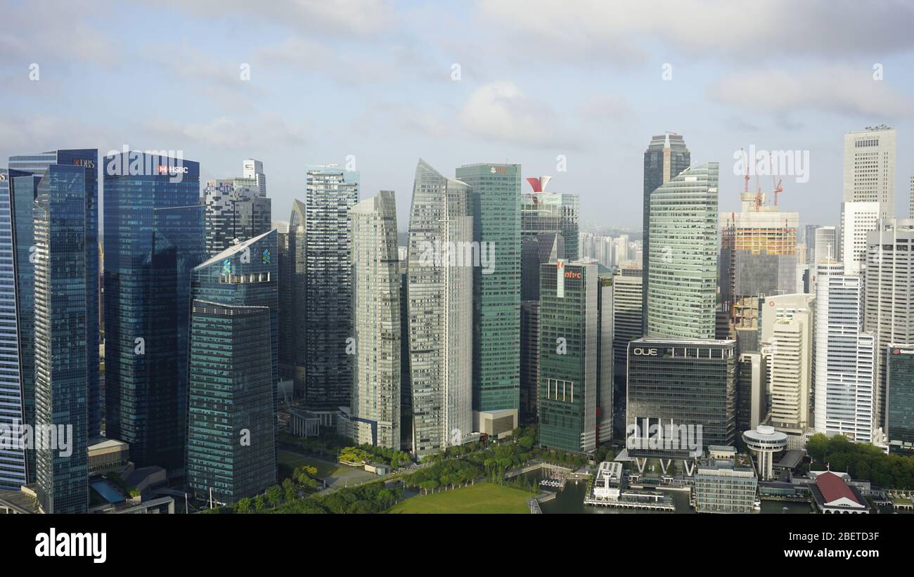 Singapore, circa march 2020: Skyline of Singapore City Stock Photo - Alamy