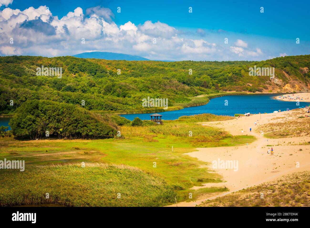 Beautiful view of Veleka river and its surrounding flora - protected ...
