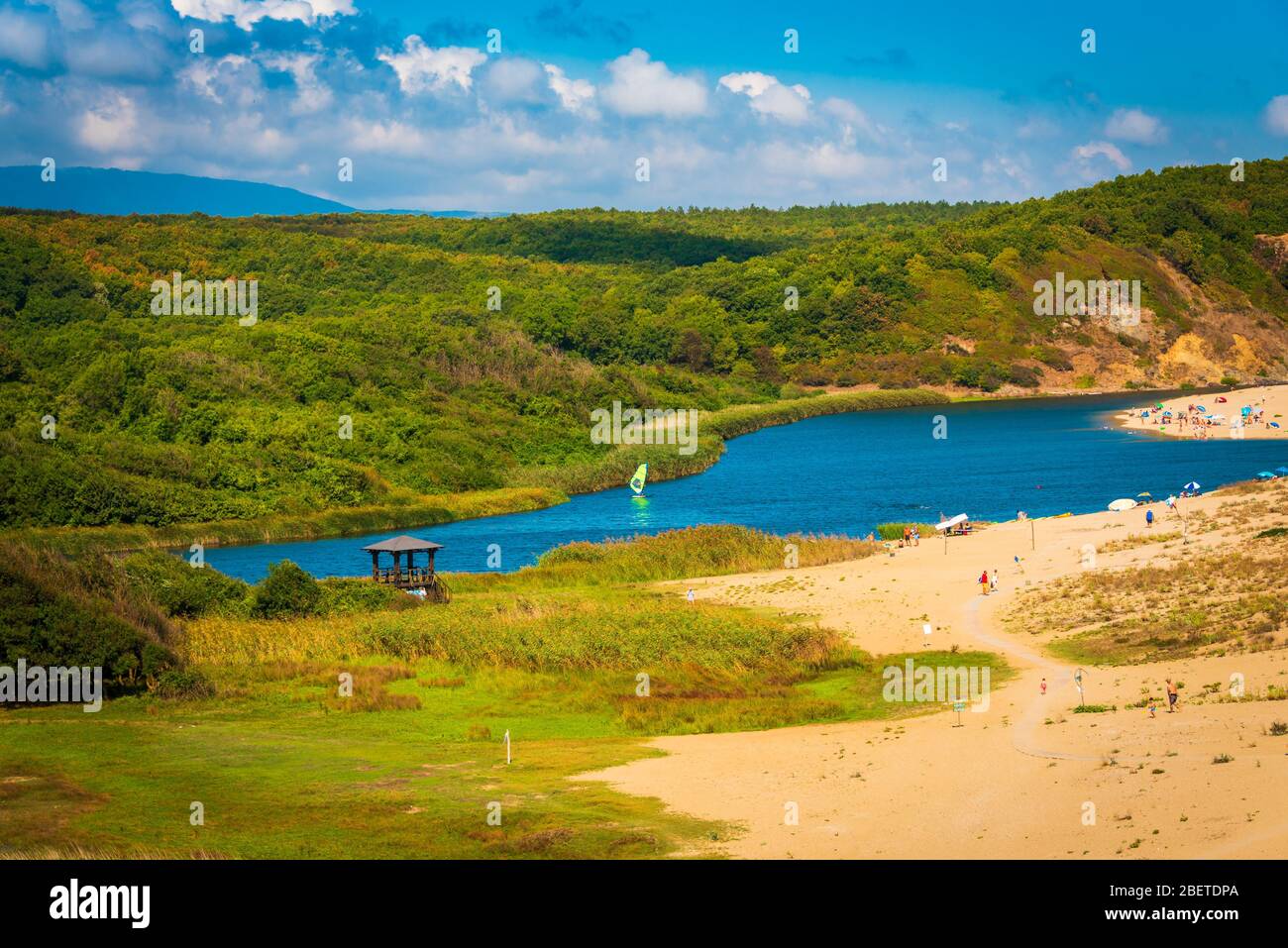 Beautiful view of Veleka river and its surrounding flora - protected ...