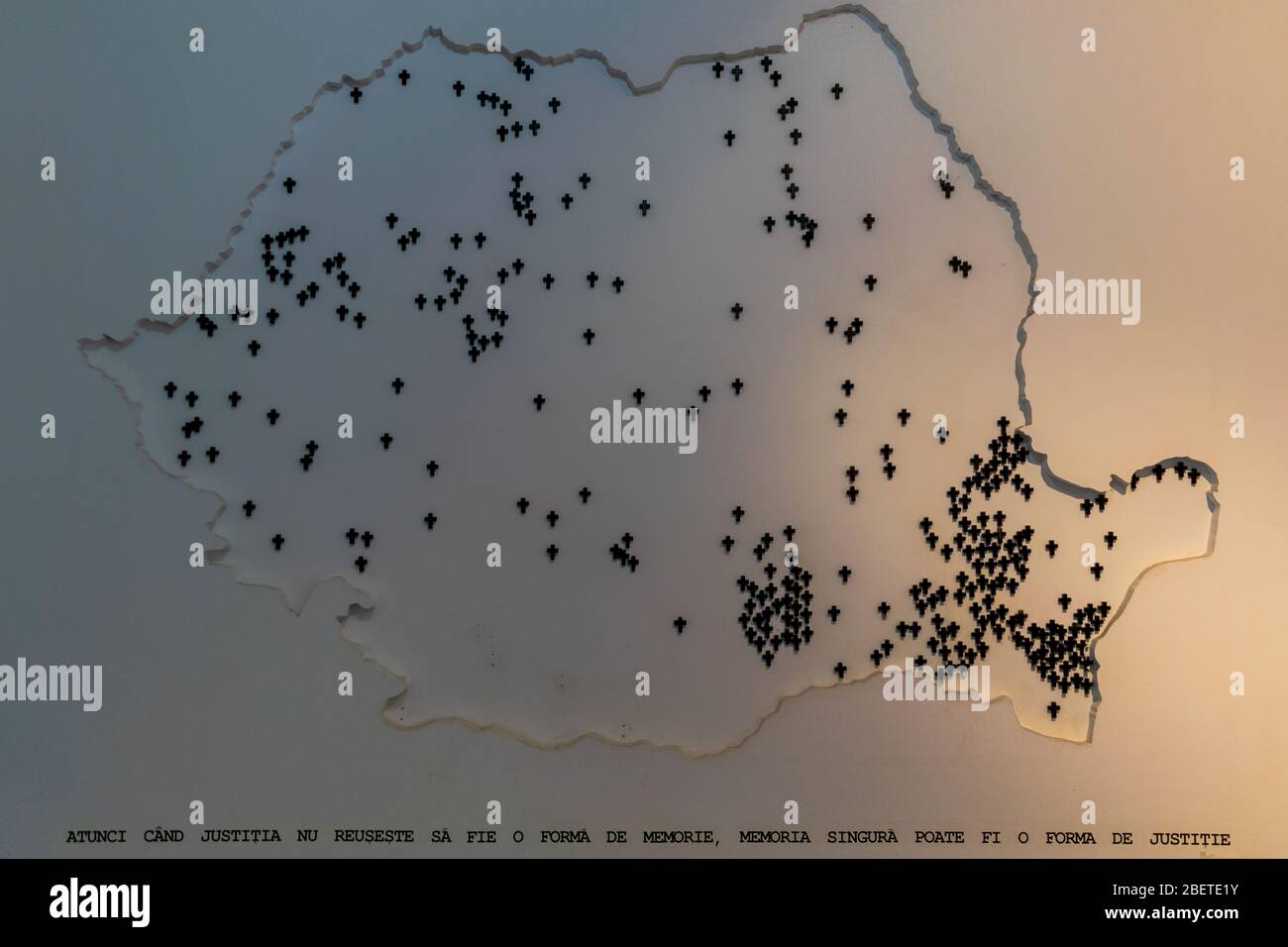 The map of communism prisons from Romania, Sighet memorial - When ...