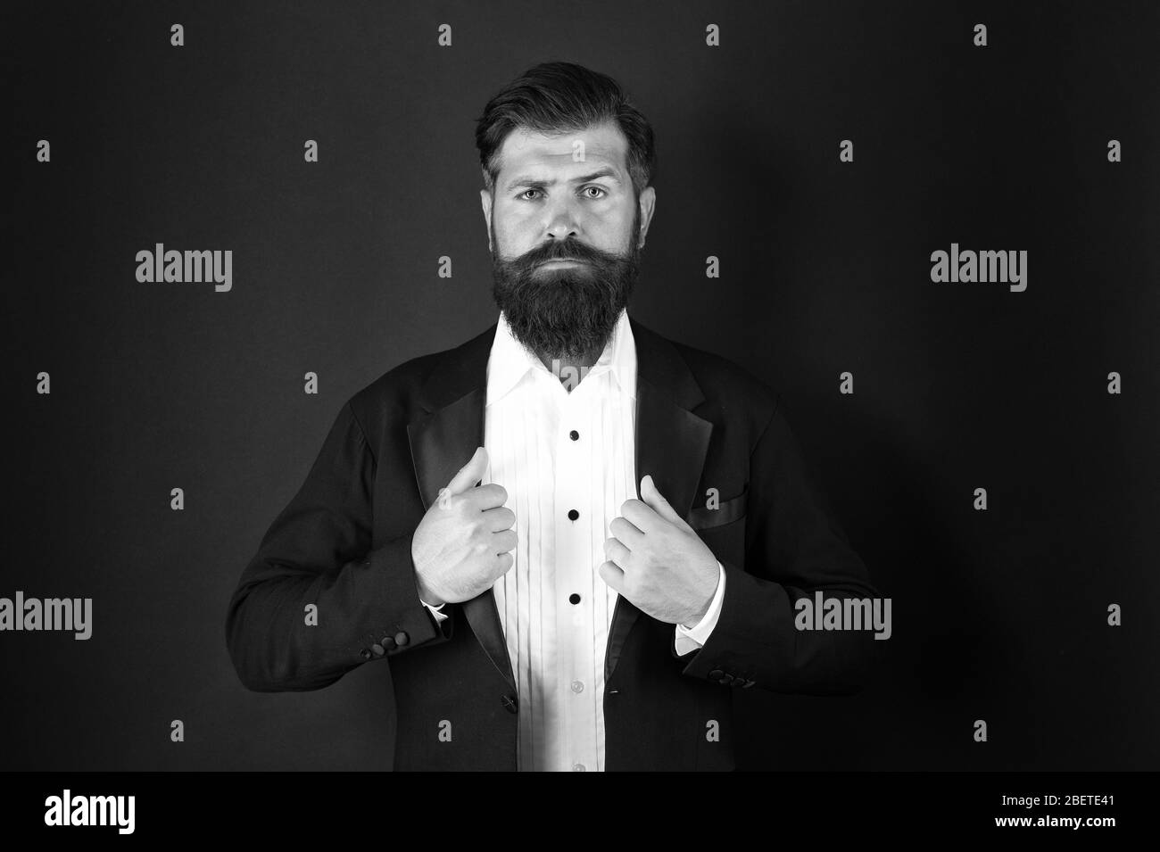 Looking good does not have to take too much effort. Well groomed man ...