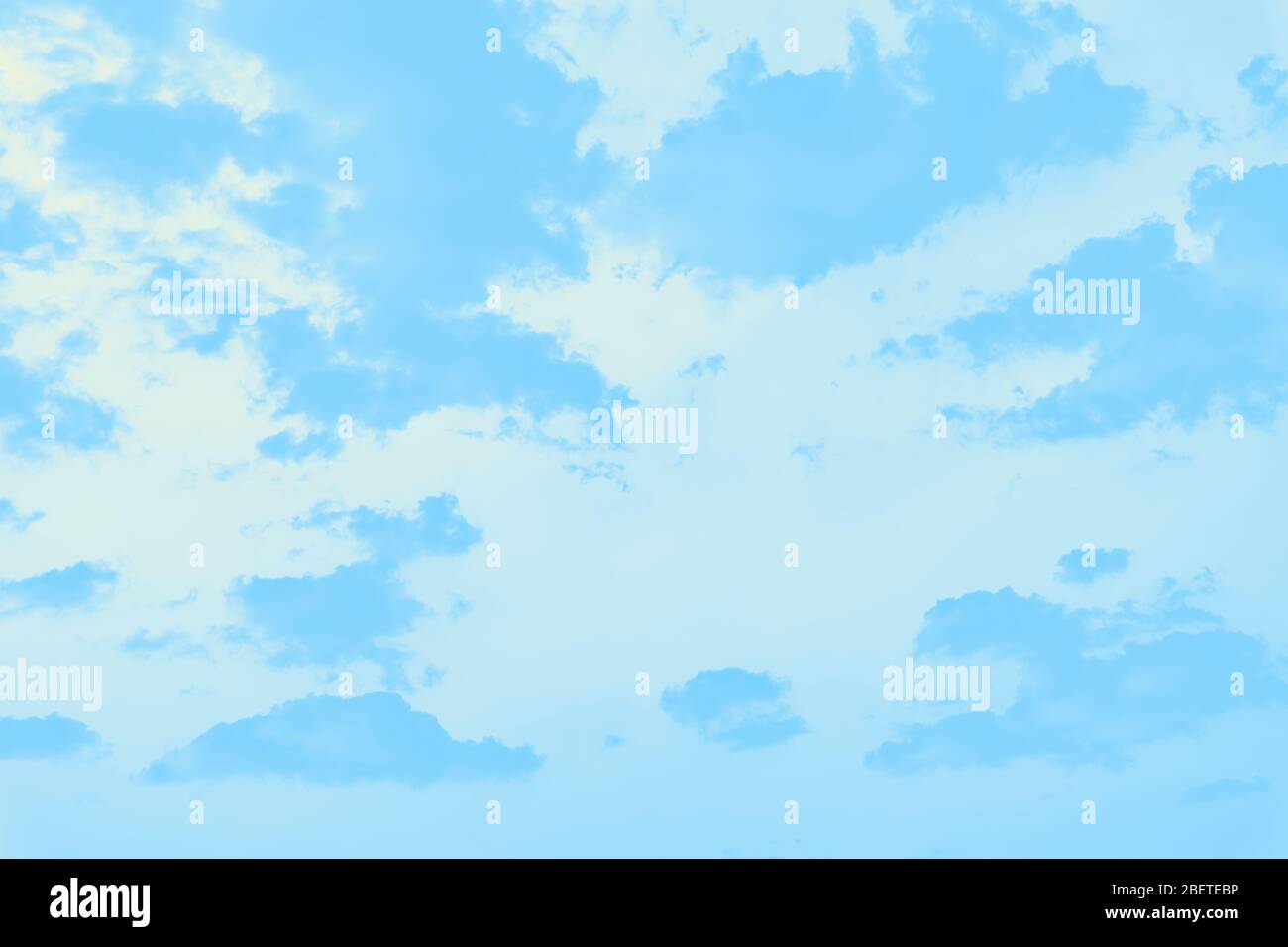 Pale blue sky with beautiful blue clouds Stock Photo - Alamy