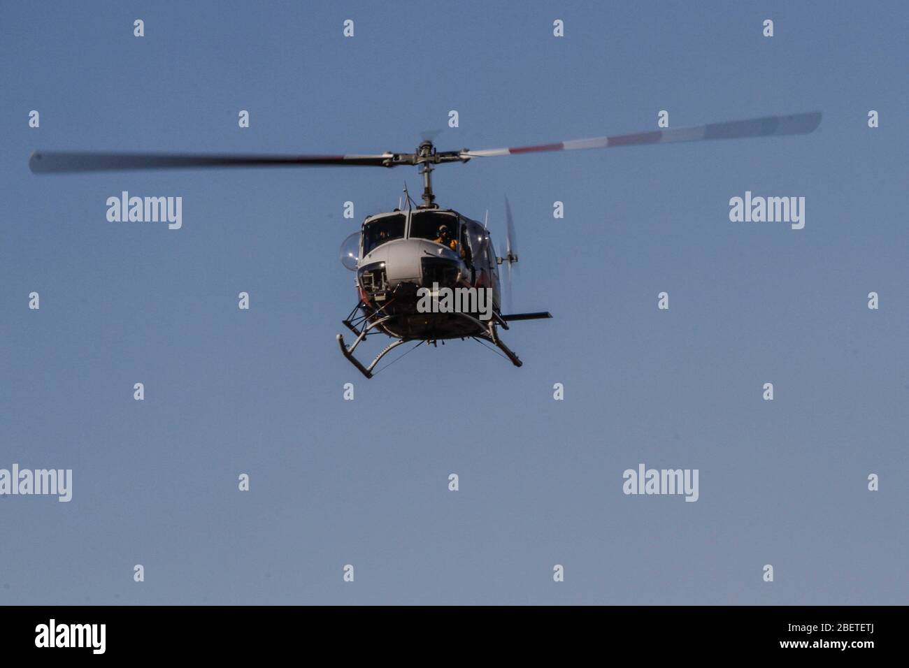 Helicopter used by the Conafor, National Forestry Commission to fight ...