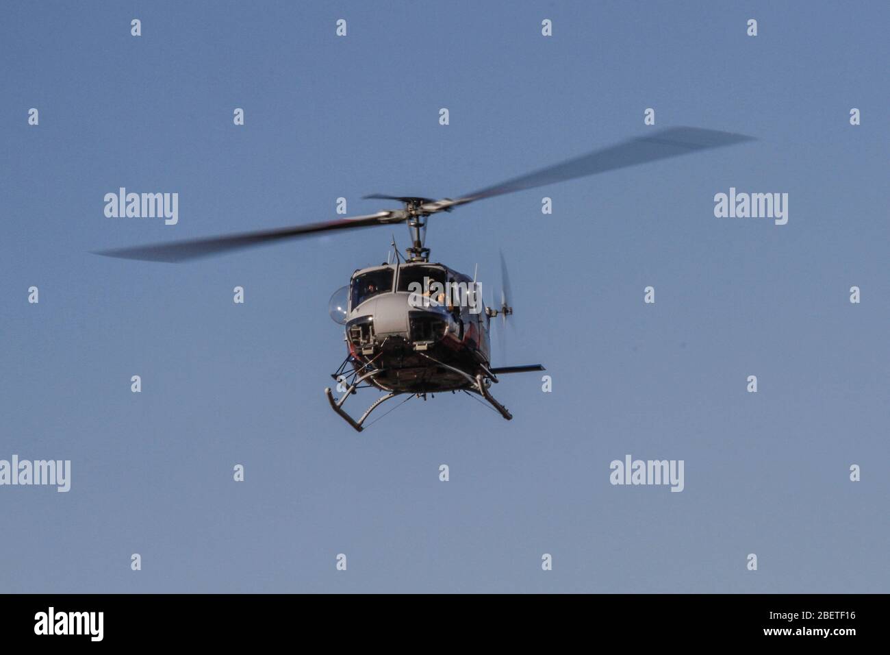 Helicopter used by the Conafor, National Forestry Commission to fight ...