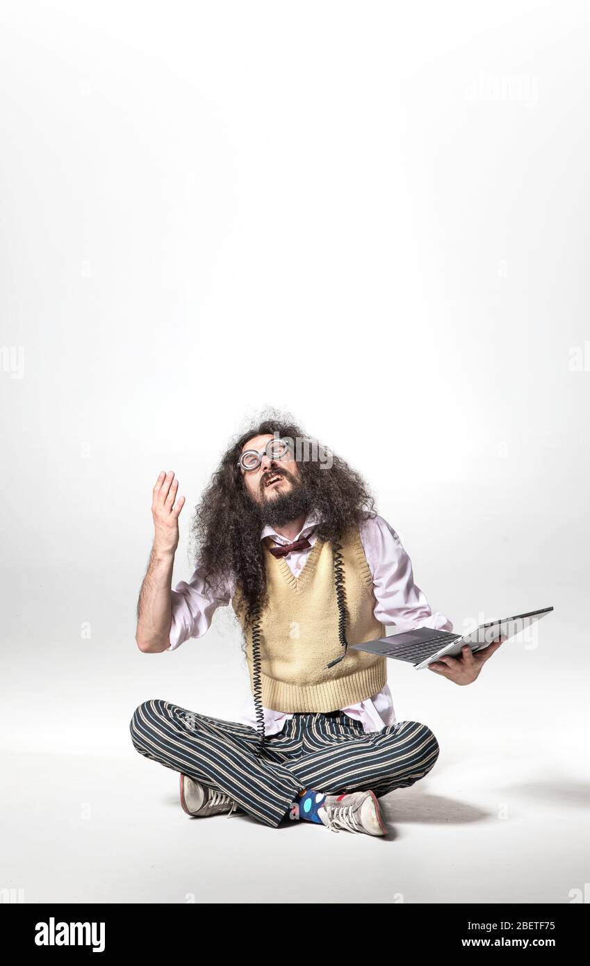 Geek hair hi-res stock photography and images - Alamy