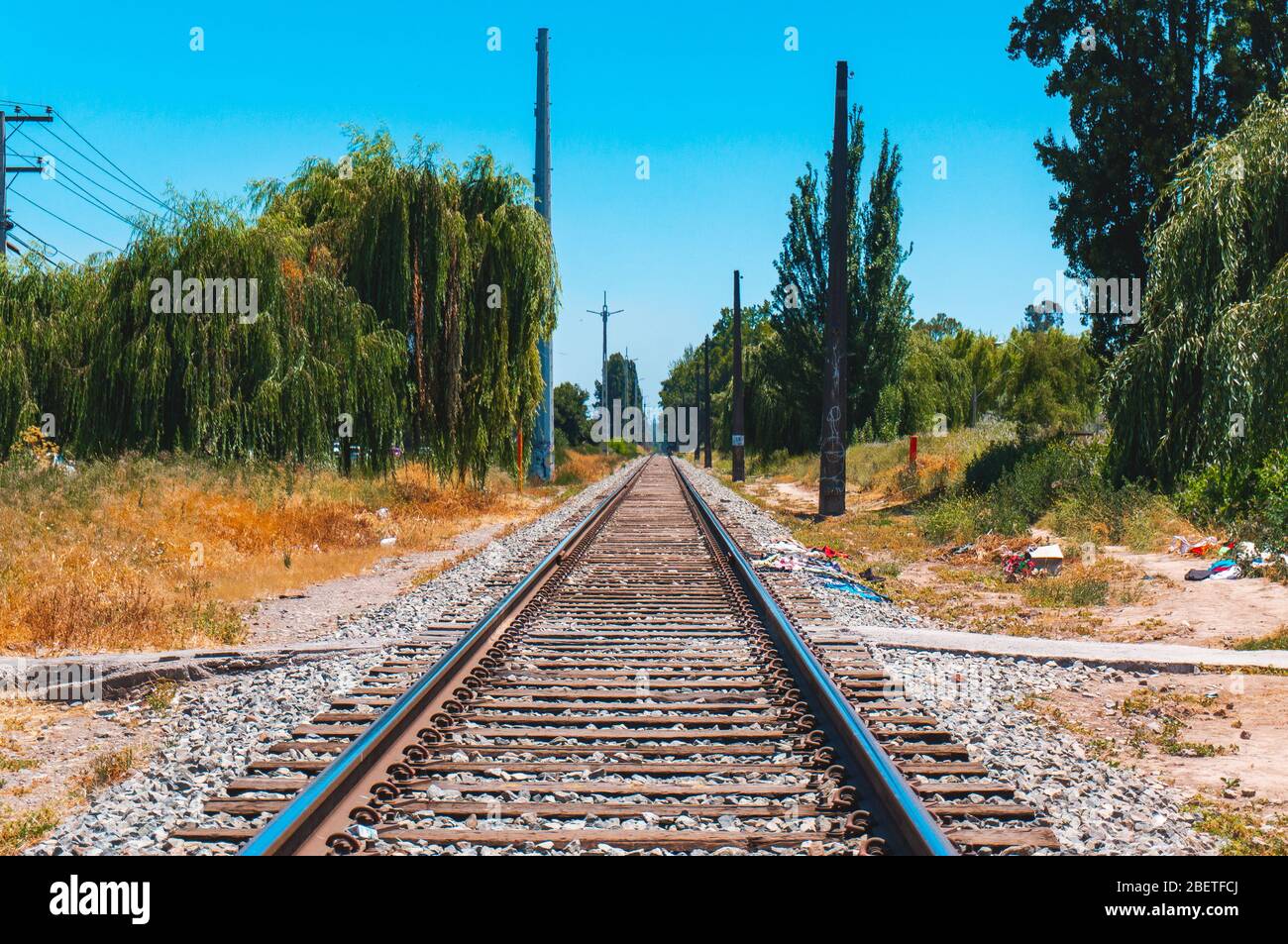 SANTIAGO, CHILE - DECEMBER 2015: A railway in Maipú Stock Photo - Alamy