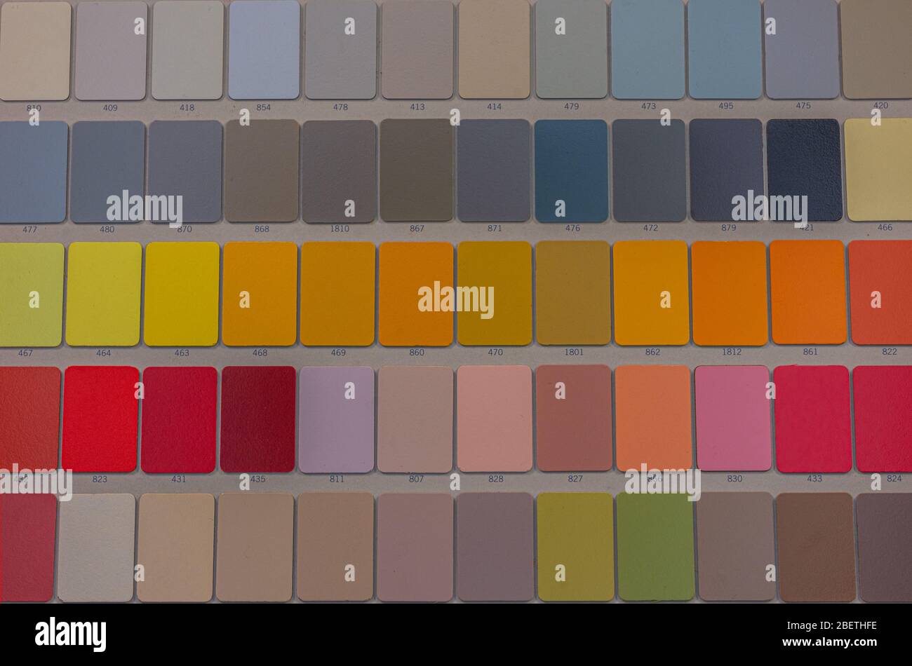 Color samples for industrial use Stock Photo - Alamy