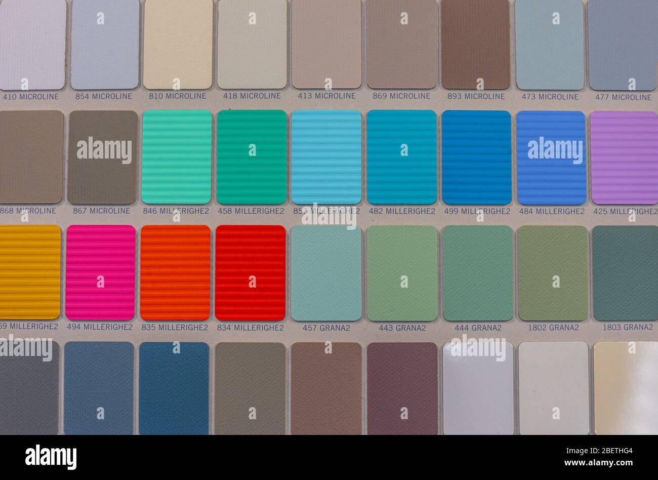 Color samples for industrial use Stock Photo - Alamy
