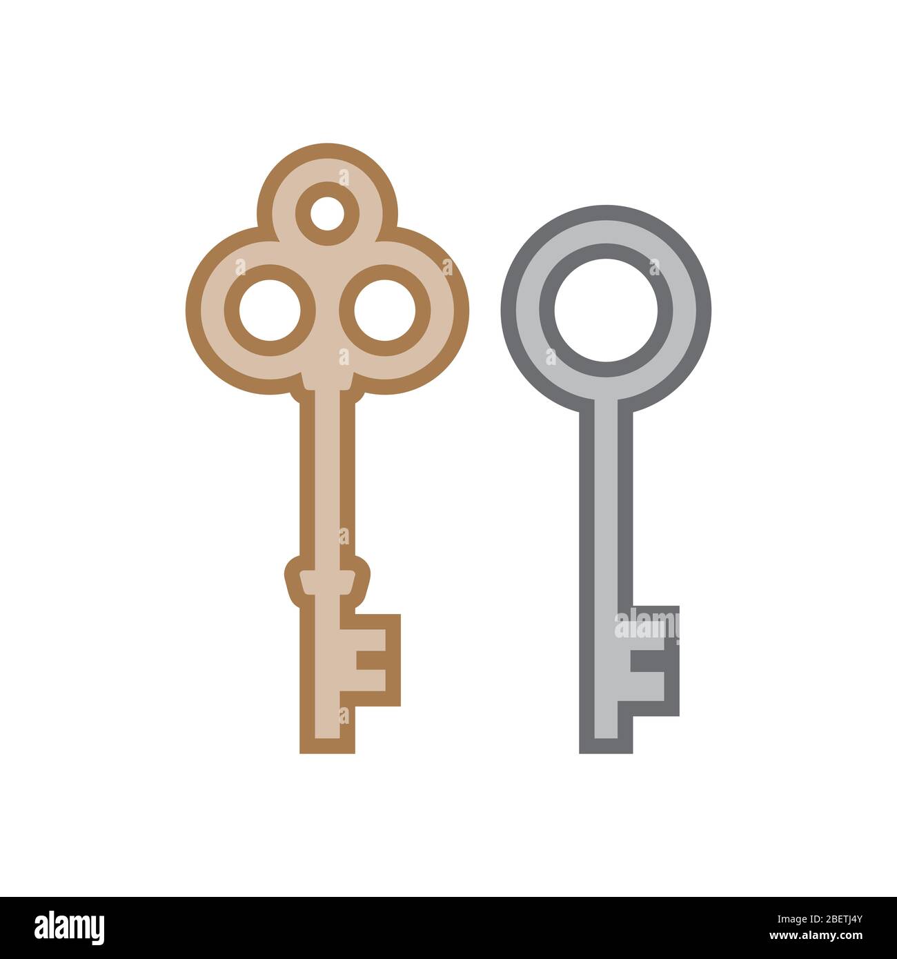 Key icon, lock vector flat design sign Stock Vector Image & Art - Alamy