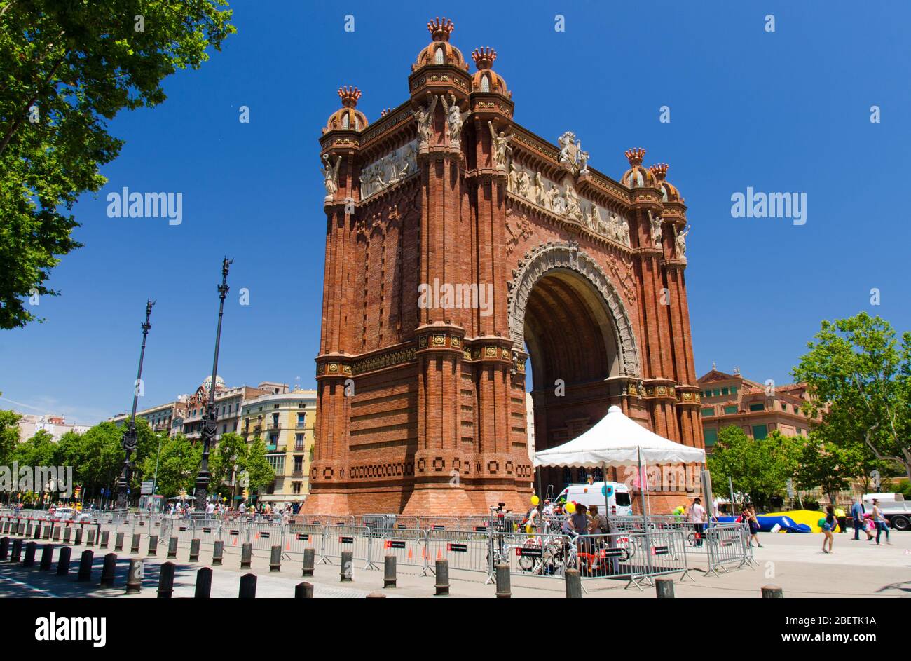 The Arc de Triomf is a triumphal arch in the city of Barcelona ...