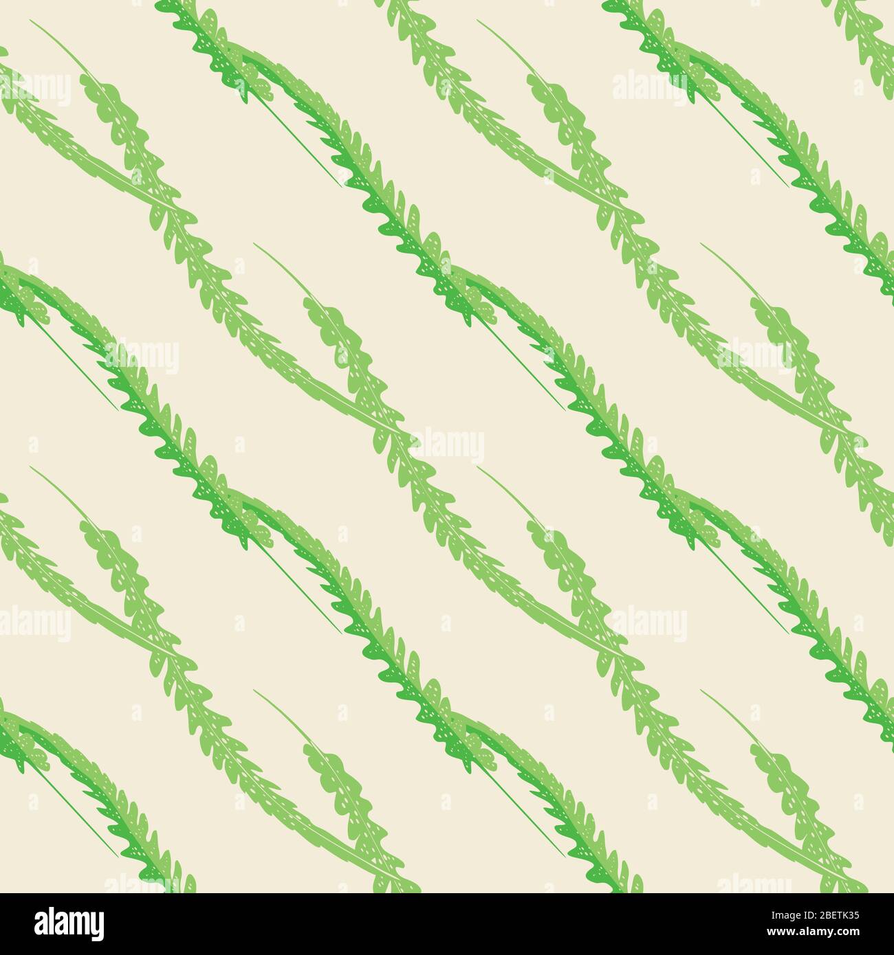 Modern fern leaves vector seamless pattern background. Forest plant ...
