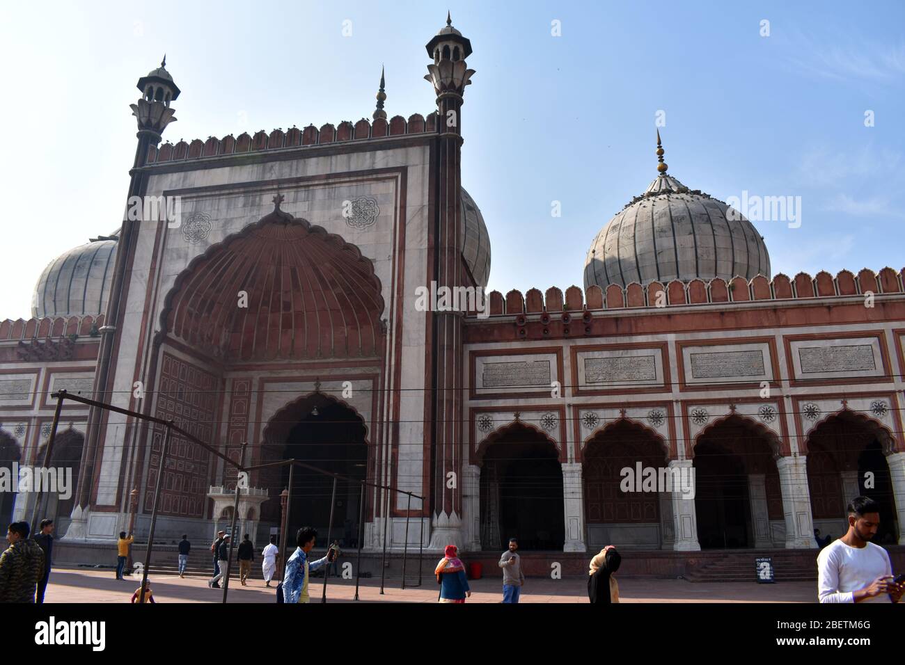 Delhi, India. The Jama Majid Stock Photo - Alamy