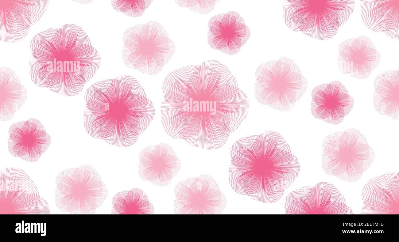 Sakura Japanese style pink Flower seamless pattern Stock Vector Image ...
