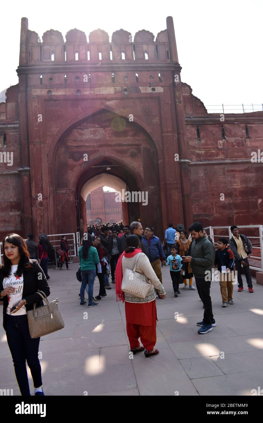 Delhi, India. The Jama Majid Stock Photo - Alamy