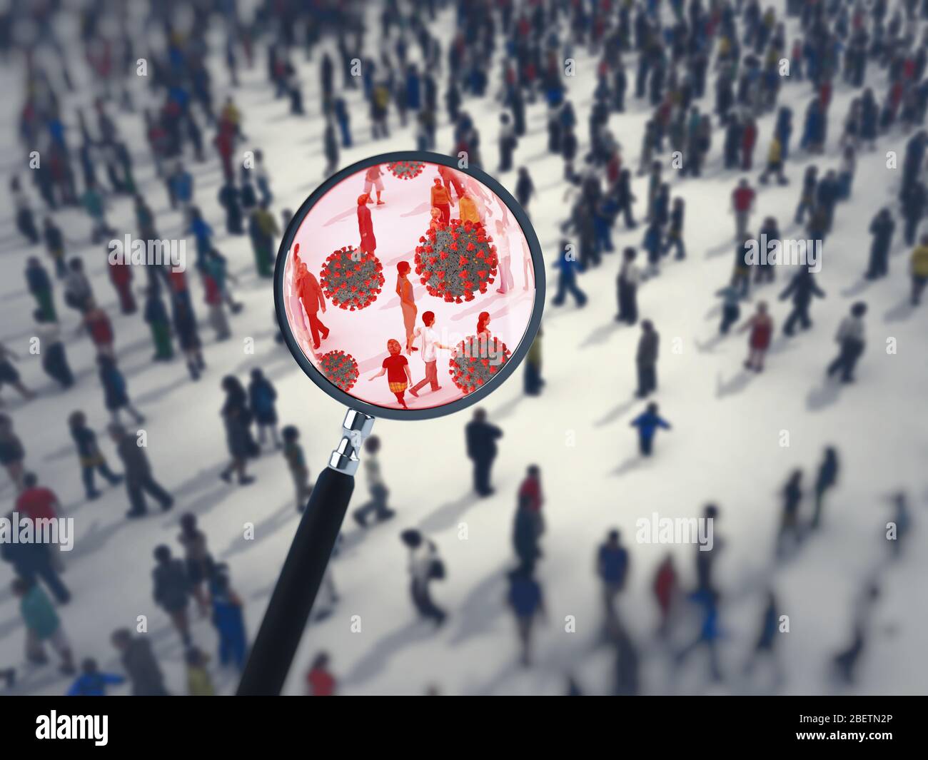 3d human magnifying glass hi-res stock photography and images - Alamy