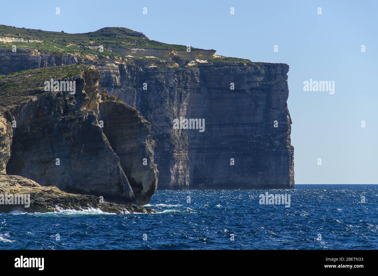 Amazing Fungus and Gebla Rock cliffs in the Dwejra Bay beach near ...