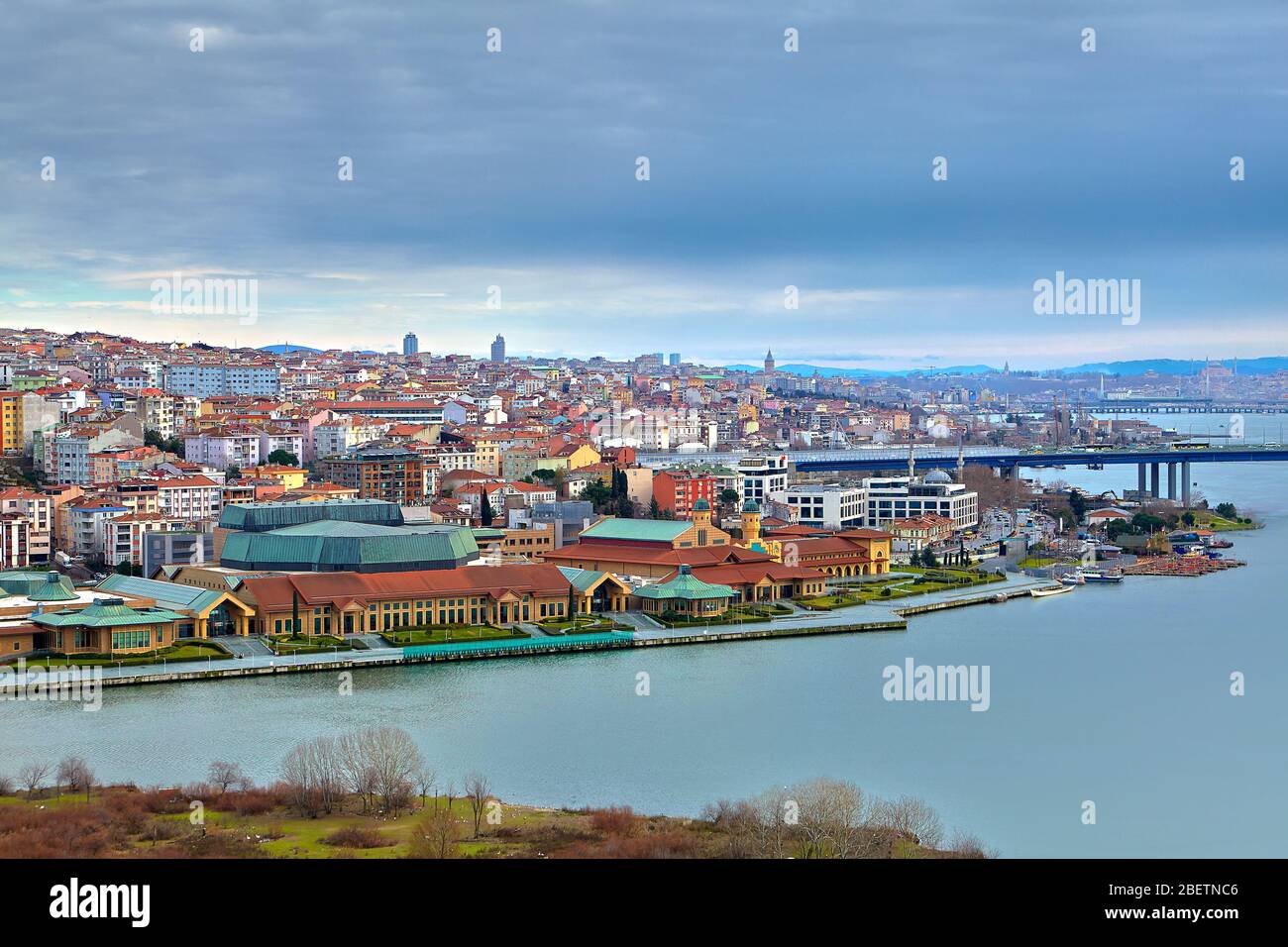 Istanbul, Turkey - February 12, 2020: Halic Congress Center in Sutluce ...