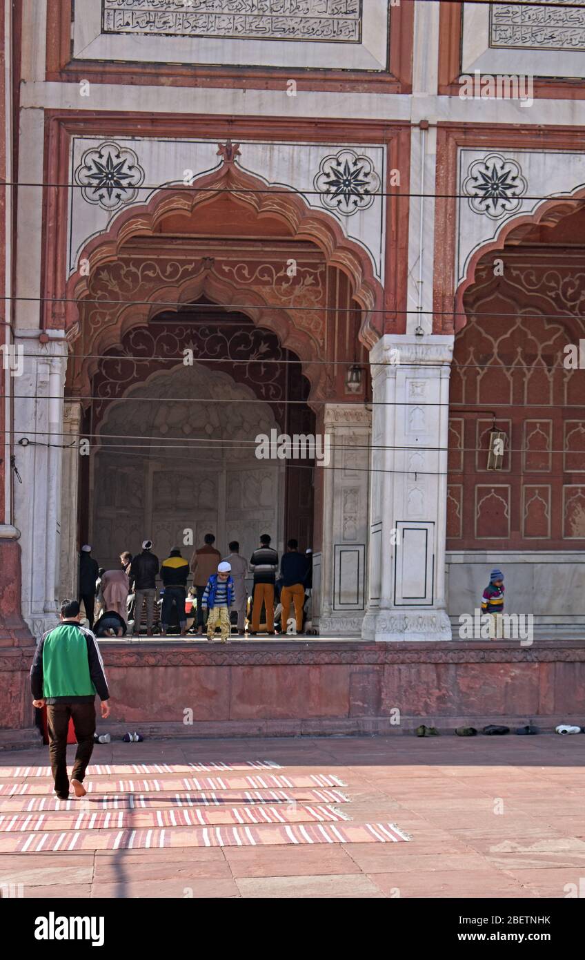Delhi, India. The Jama Majid Stock Photo - Alamy