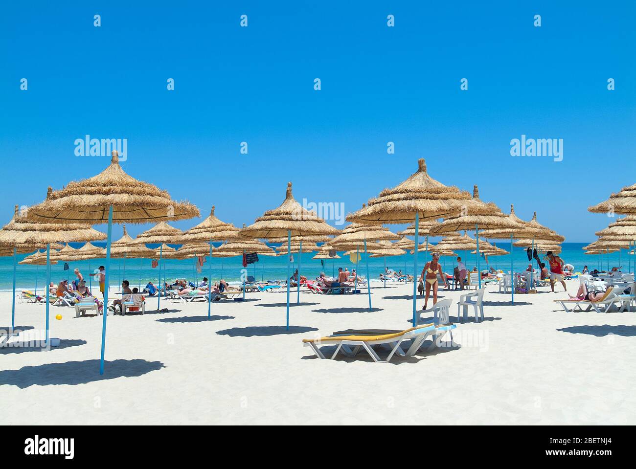 Beach, Sousse, Tunisia Stock Photo - Alamy