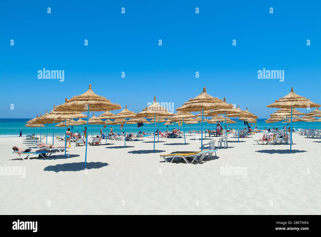 Beach, Sousse, Tunisia Stock Photo - Alamy