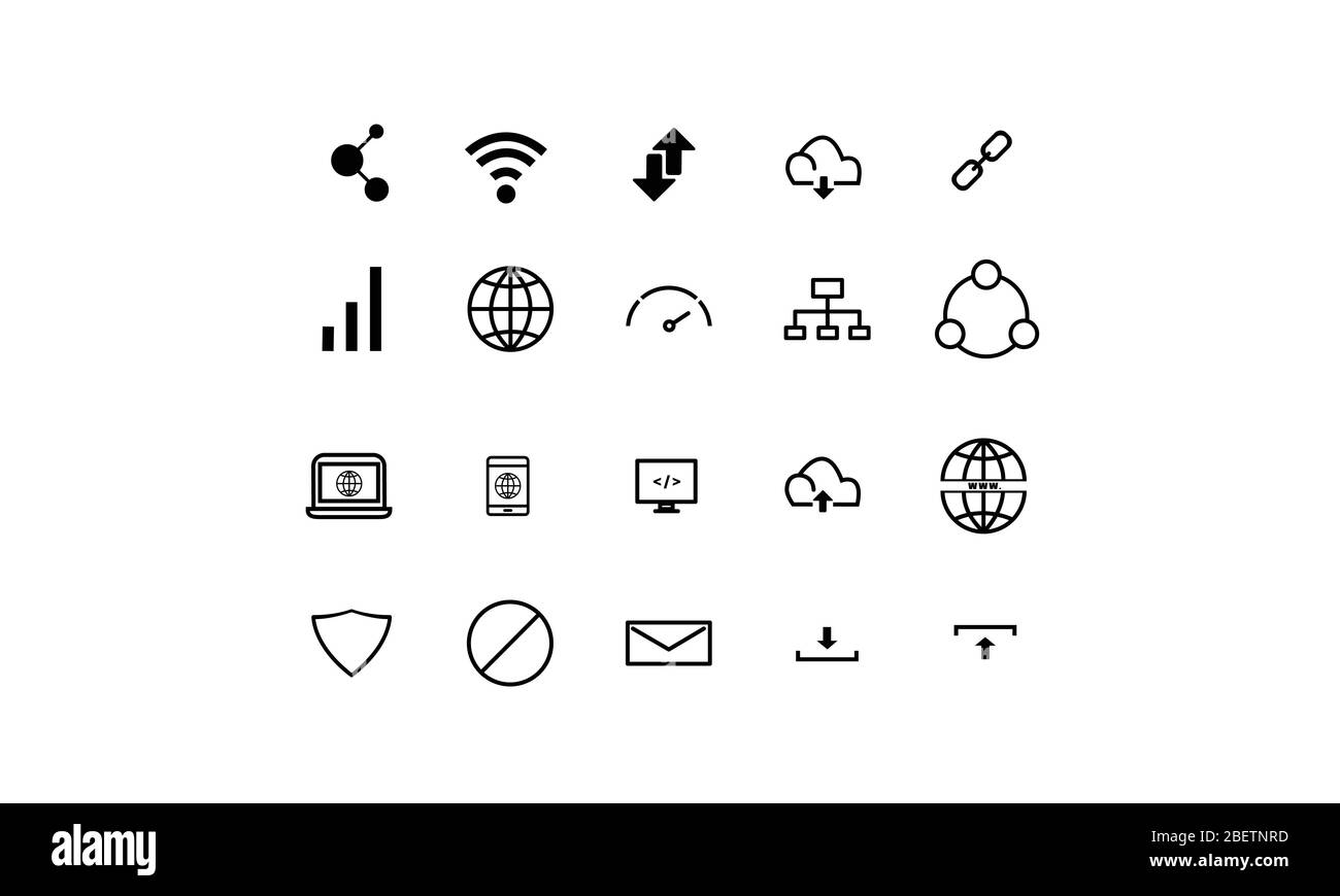 Internet icon vector hi-res stock photography and images - Alamy