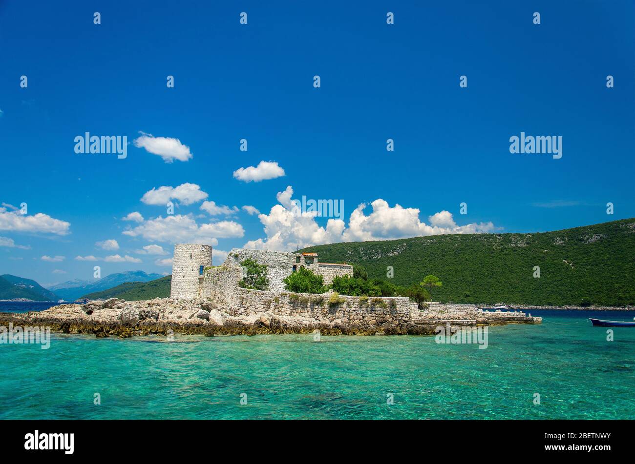 Monastery and church Vavedenja Presvete Bogorodice on island Mala Gospa ...