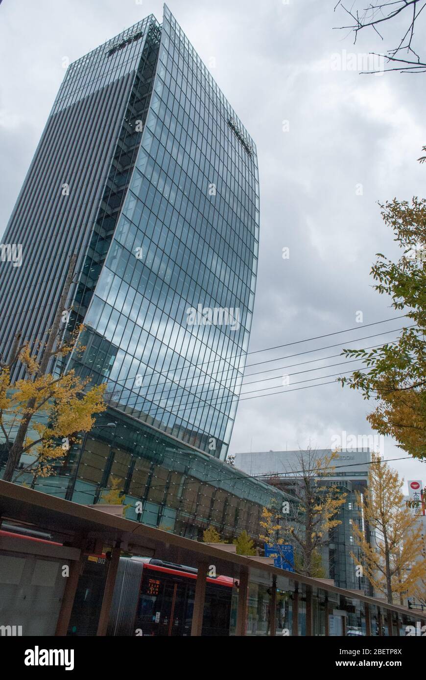 Tower Architecture Glass Skyscraper in Niigata, Japan Stock Photo - Alamy