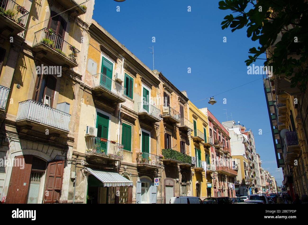 Embankment promenade Imperatore Augusto with street light and view of ...
