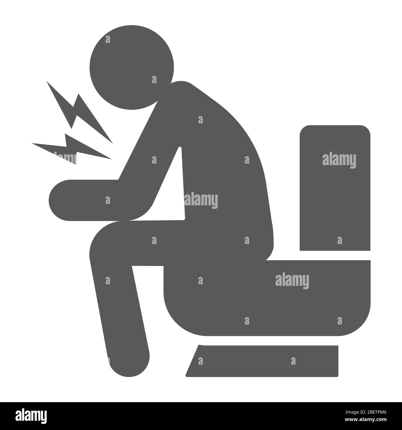 Man sitting on toilet Cut Out Stock Images & Pictures - Alamy