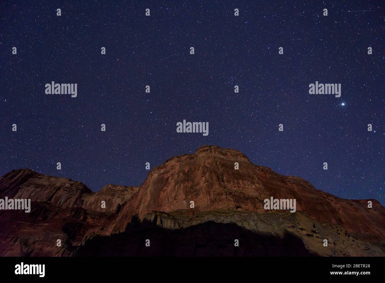 Night sky over the Grand Canyon at Nankoweap, Grand Canyon National ...