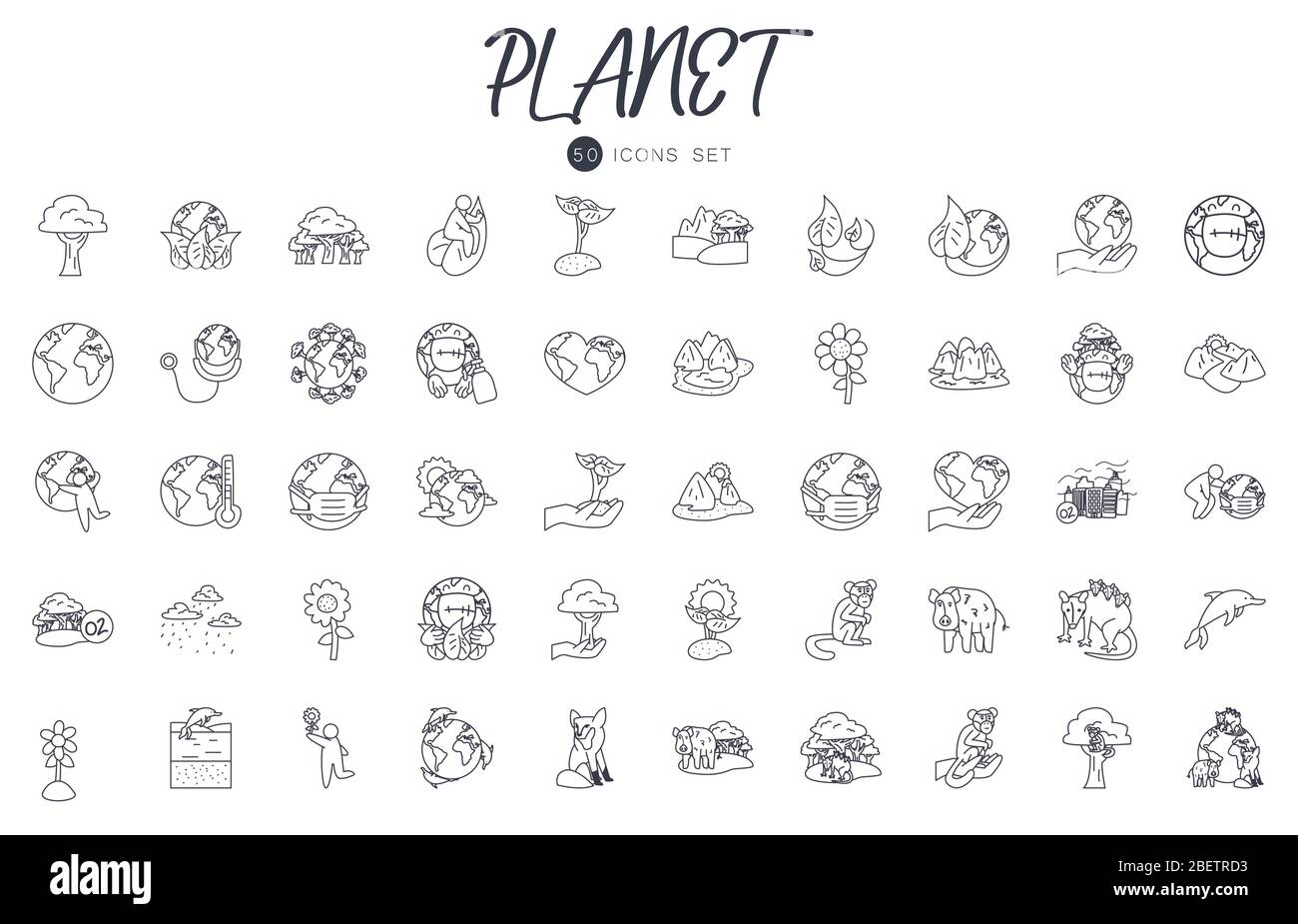 Land of natural ecosystems Stock Vector Images - Alamy